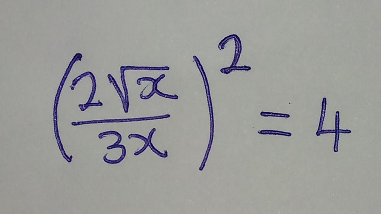 Russian Olympiad Mathematics. The two possible values of x. - YouTube