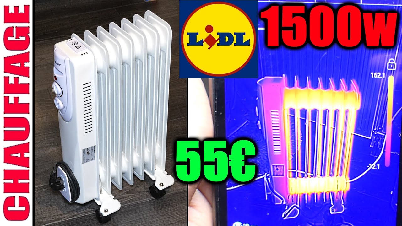 LIDL radiateur bain d'huile SILVERCREST SOR 1500 E4 test avis notice ...