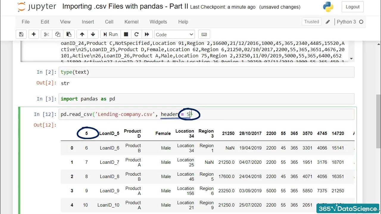 012 Importing csv Files with pandas Part II - YouTube