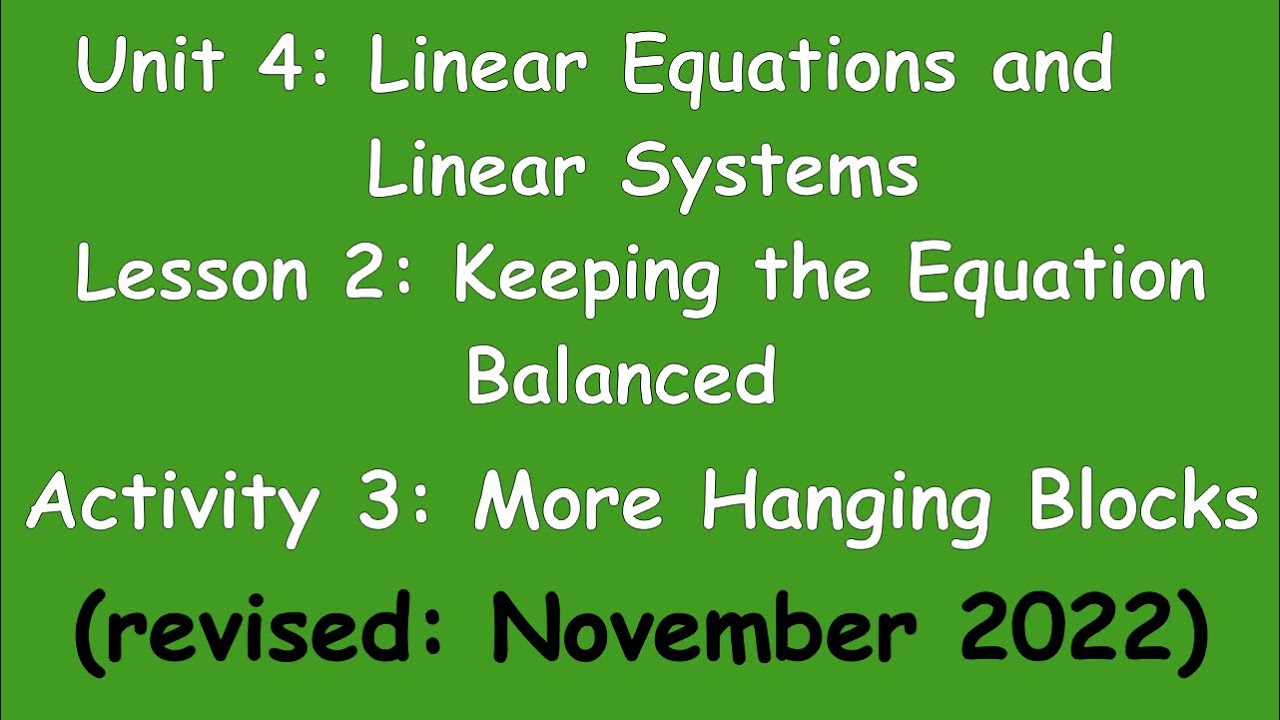 8th Grade Illustrative Mathematics: Unit 4; Lesson 2; Activity 3: More ...