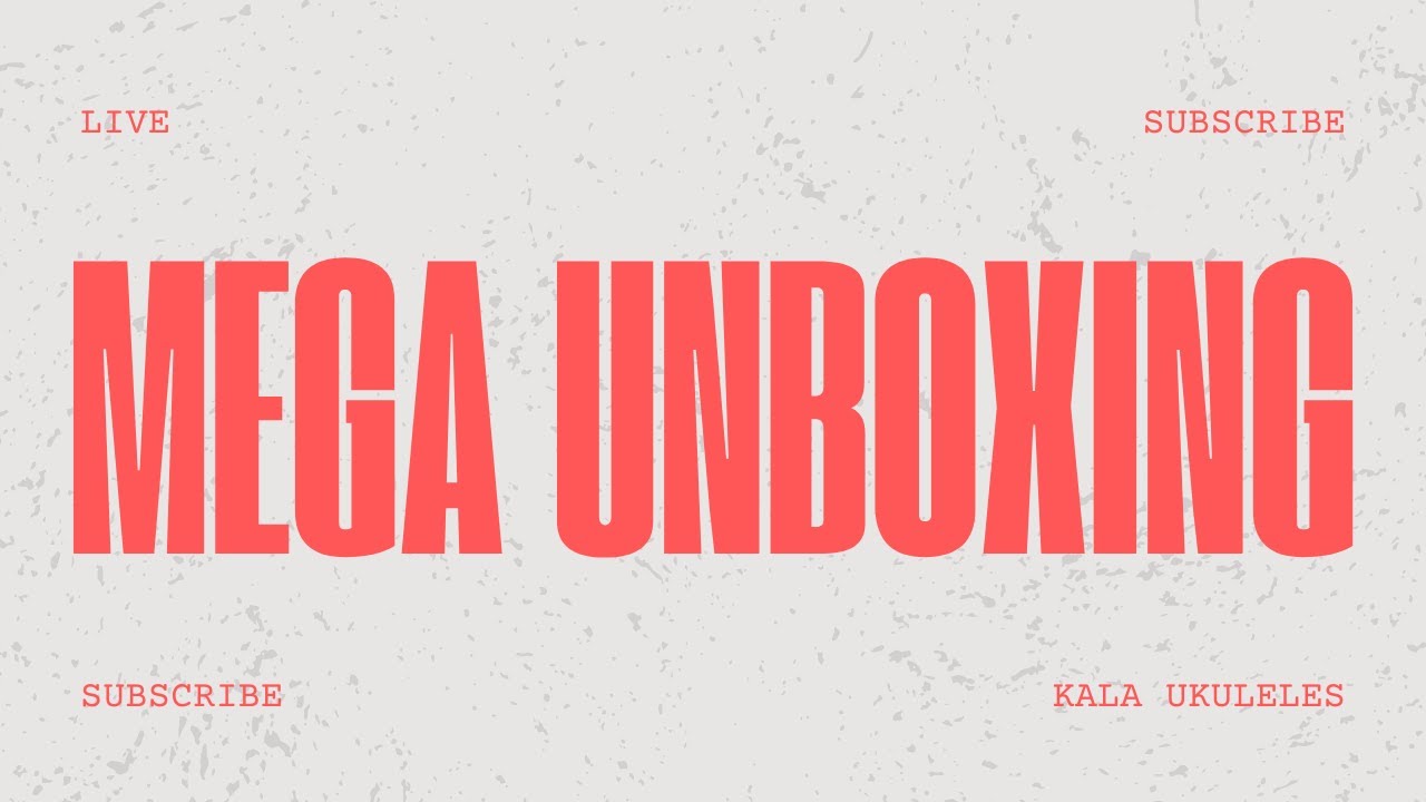 LIVE Mega Unboxing - YouTube
