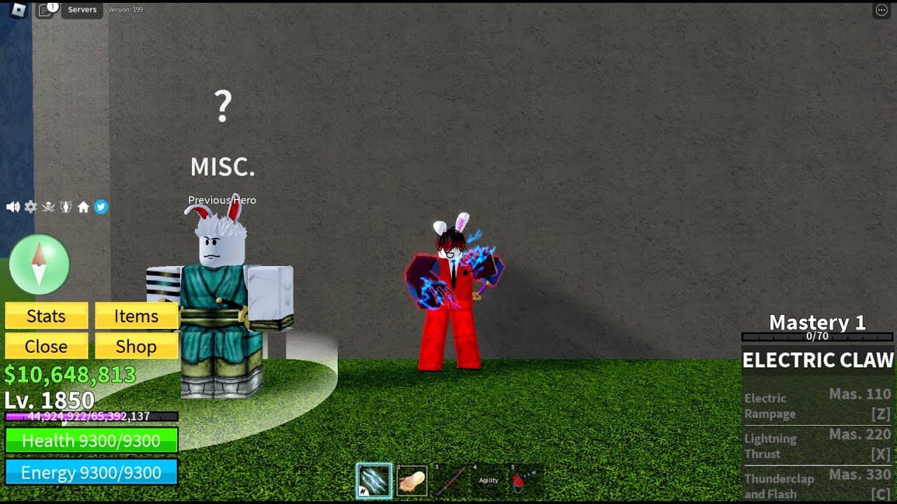 Getting e claw (blox fruits) - YouTube