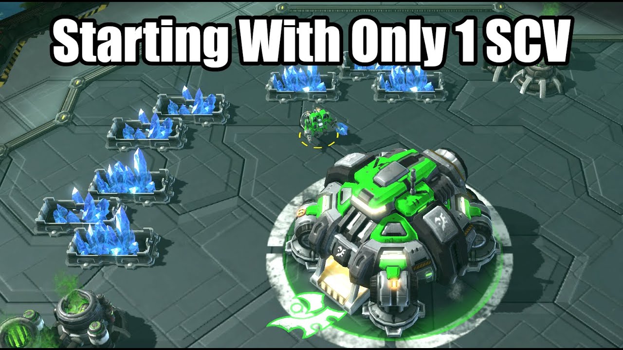 StarCraft, but I Start With Only 1 SCV... - YouTube