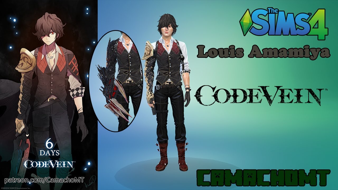 Louis Amamiya | Code Vein | Sims 4 | - YouTube