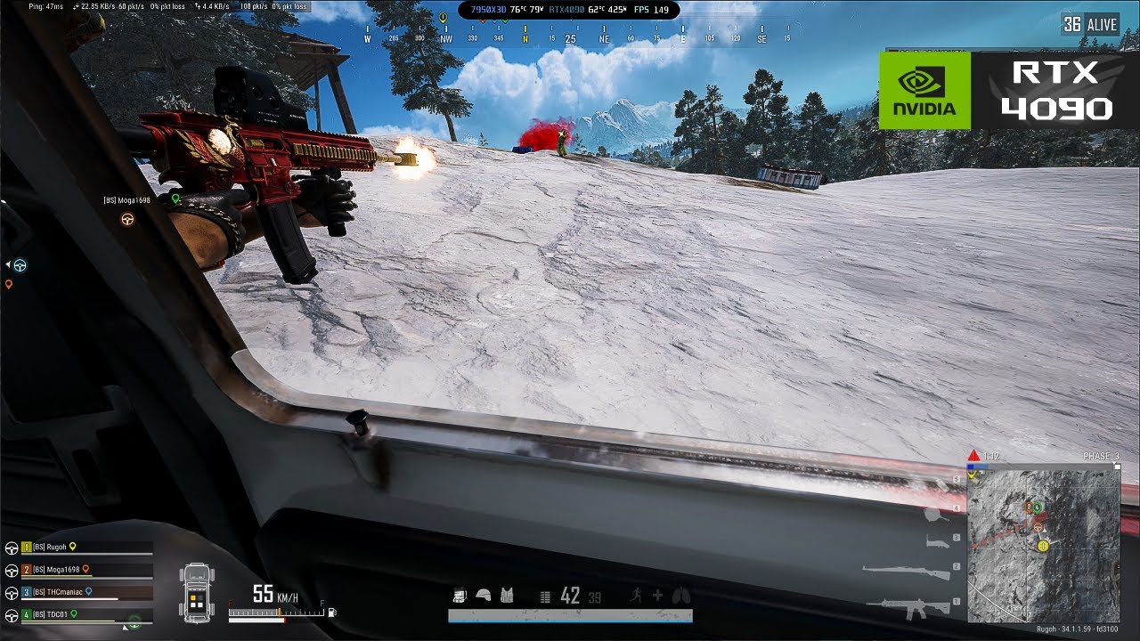 PUBG : RTX 4090 - 7950X3D (4K Max Settings) - YouTube