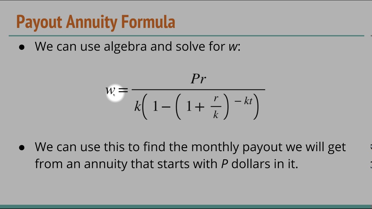 6.3 Payout Annuities - Google Slides - YouTube