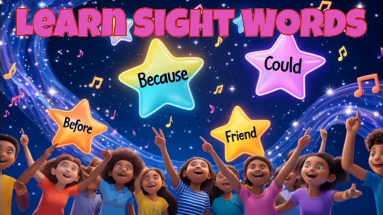 Sight Word Stars | 2nd Grade Sight Words Song & Learning Video - YouTube