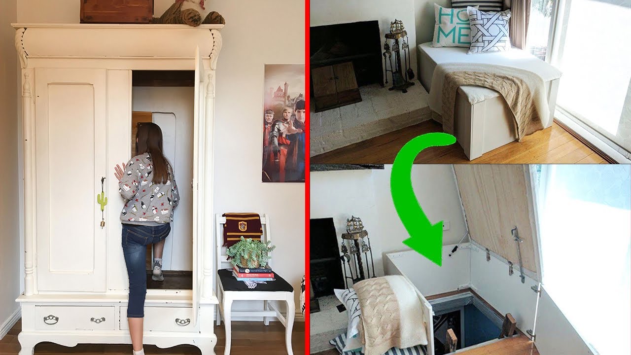 GENIUS HIDDEN Rooms AND INGENIOUS Hidden Doors | Space Saving Ideas ...