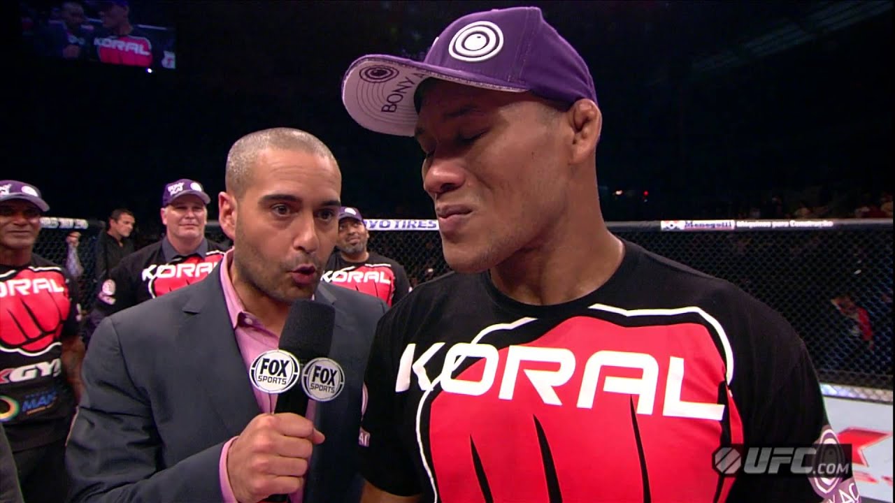 UFC on FX 8: Jacare Souza Octagon Interview - YouTube