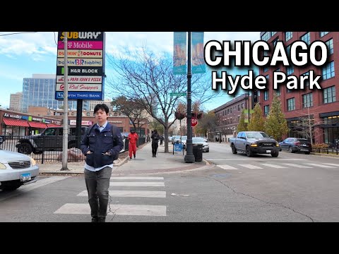AUTUMN IN CHICAGO 🍁 Hyde Park Fall Walking Tour On Thursday | November 13, 2025 | 4K 60fps Video