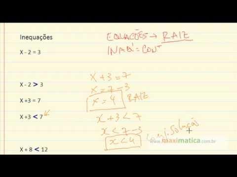 Resolução das inequações de 1º Grau com uma variável - parte 1 - MXM #4 ...