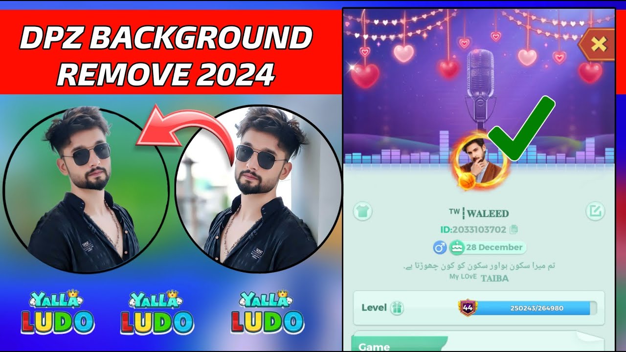 How to dpz background remove. Yalla ludo dpz background remove. - YouTube