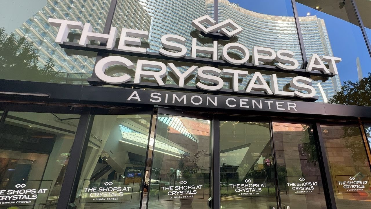 Walking Luxury Shopping on The Las Vegas Strip - The Shops at Crystals ...