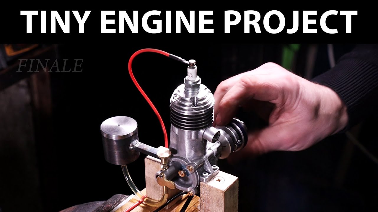 Making a Tiny Engine #Finale Last Parts, Assembly & Start! - YouTube