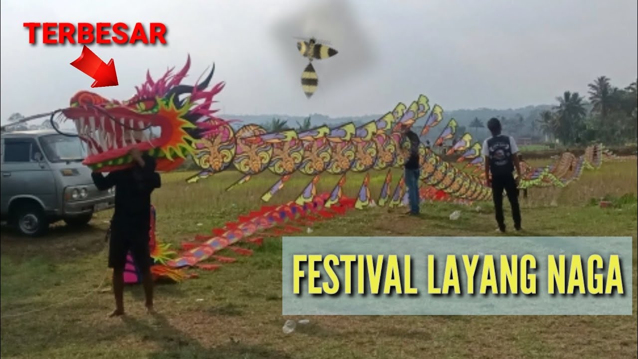 Festival layangan-festival layangan naga dalam rangka acara sumpah ...