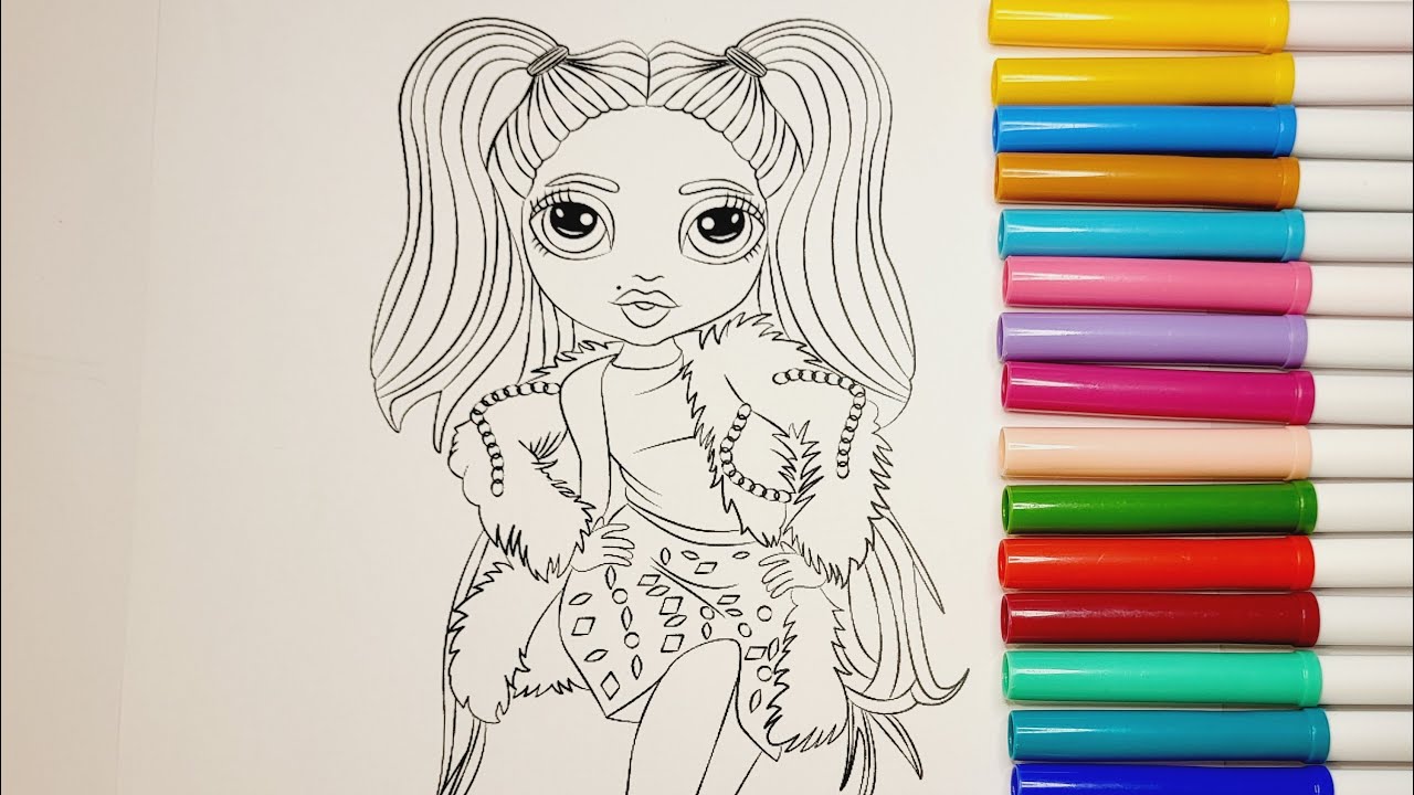 Rainbow High Coloring Book Pages Rainbow High #rainbowhighcharacters ...