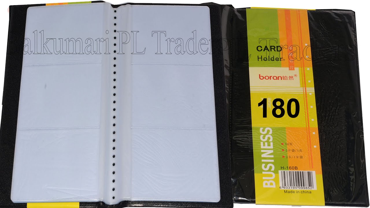 180 Pcs Debit / Credit / Bussiness / Visiting Name Id Card Holder Book ...