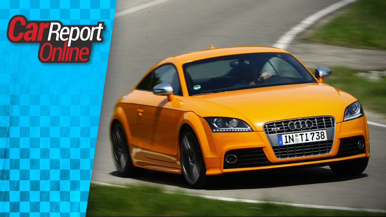 Orange Audi TTRS START UP in a parking garage in Wiesbaden - YouTube