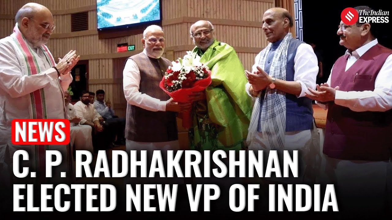 C. P. Radhakrishnan Elected Vice President of India, Defeats Opposition ...