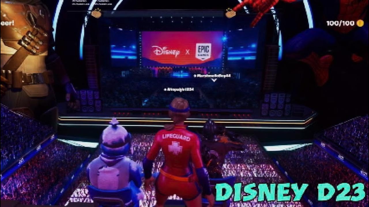 Fortnite DISNEY D23 Live Event (Creative Event) - YouTube