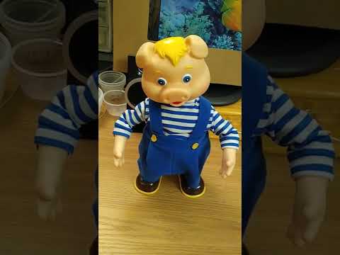 Trendmasters 1995 Da-Dums Dancing Pig (BROKEN) - YouTube