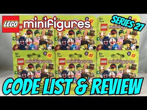 Lego Minifigures CMF Series 27! Code List & Review - YouTube