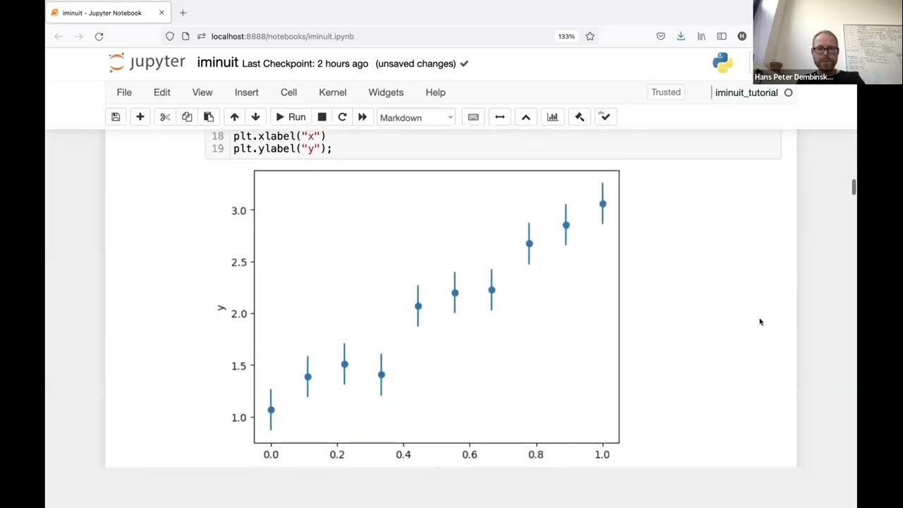 PyHEP2022 iminuit fitting models to data - YouTube