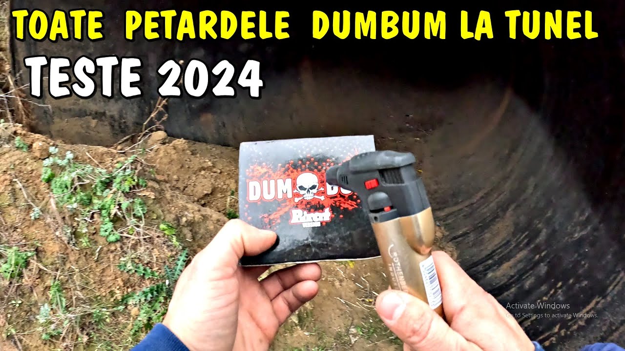 🧨BUBUIALA cu toate PETARDELE DUMBUM LA TUNEL - teste 2024 -2025 - YouTube
