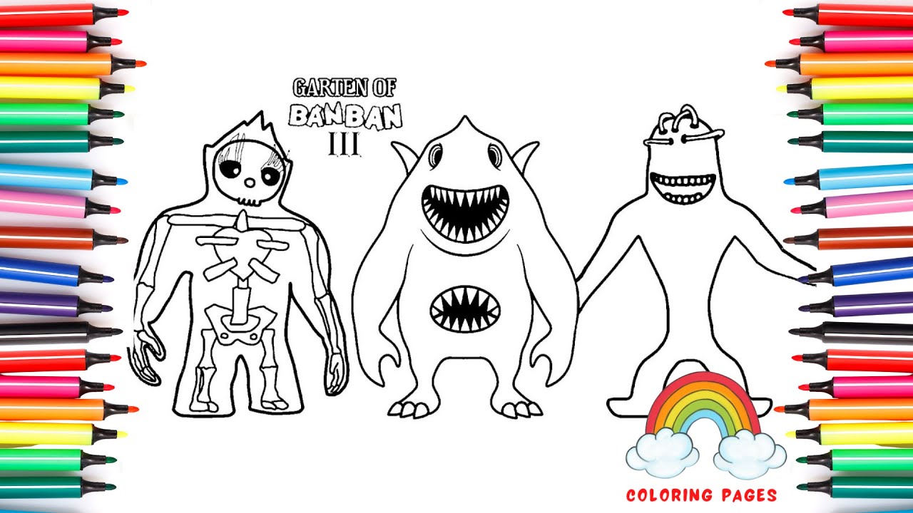 Garten of BanBan 3 - Skelly Agni, Sharky Clee | Garten of Banban 3 new ...