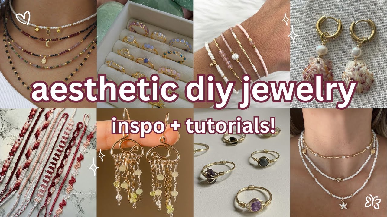 make your own jewelry AT HOME | aesthetic diy jewelry inspo + tutorials ...