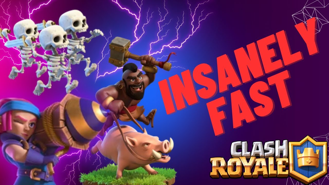 *INSANELY FAST* Hog EQ Cycle Deck Dominates Clash Royale! - YouTube