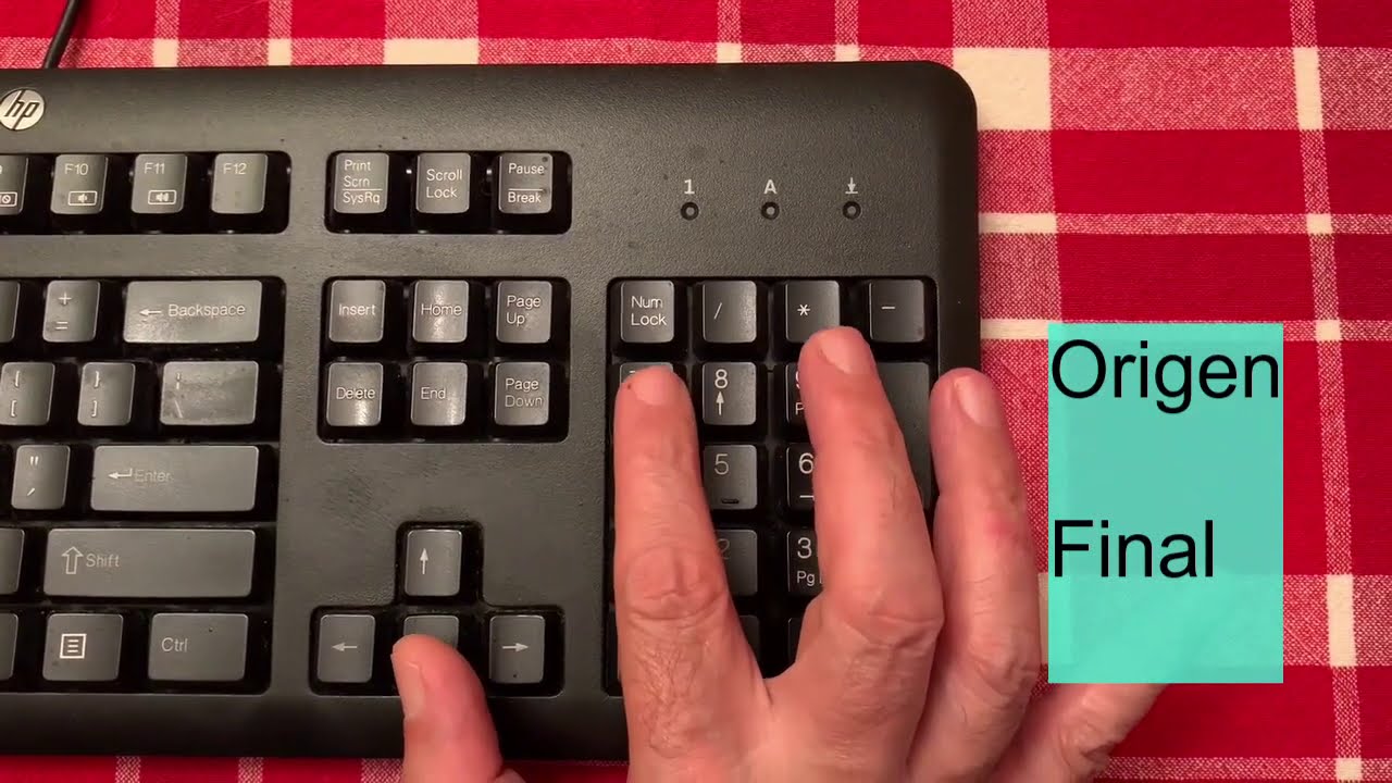 Mecanografía: Tablero Numérico Unidad 3.02 - YouTube