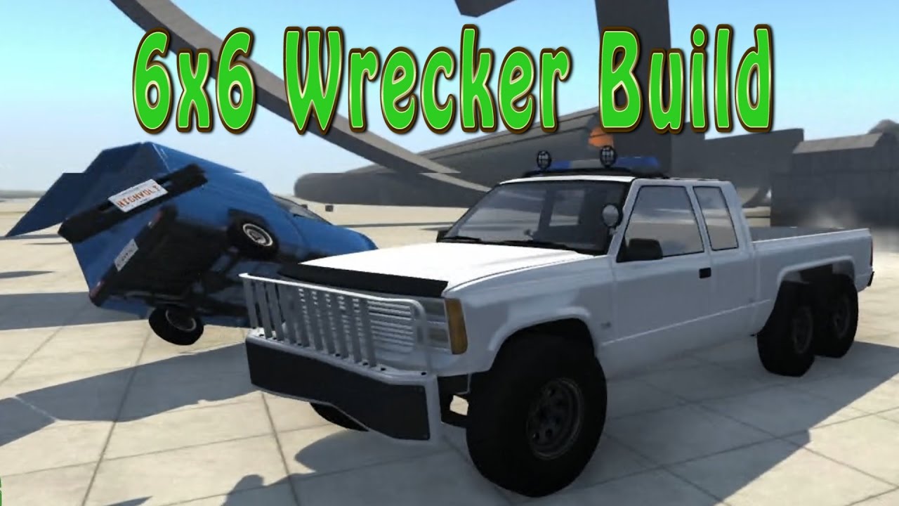 BeamNG.drive - Back to the Garage - 6x6 Wrecker Rig - YouTube