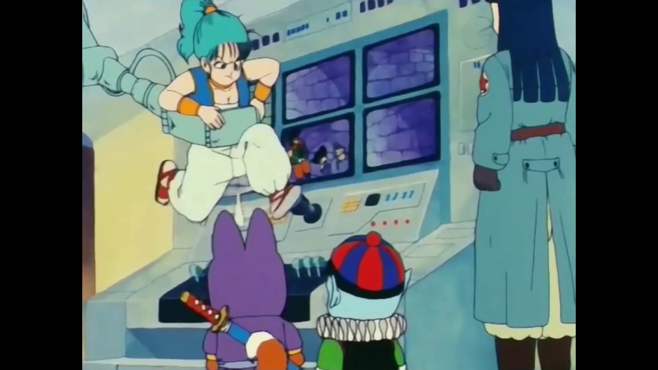 Bulma le hace pistola a shu mai y pila (Dragón ball) - YouTube