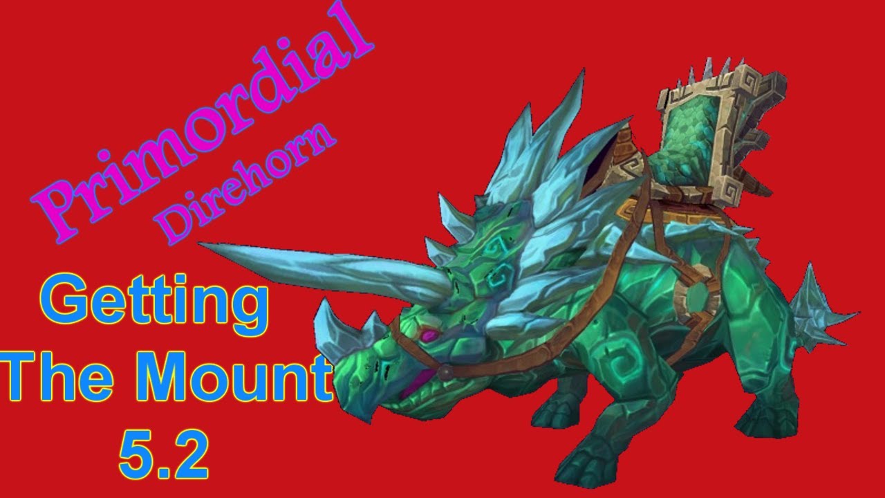 Primordial Direhorn - Getting The Dino Mount! - YouTube