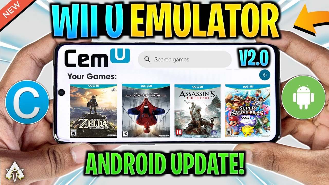 🔥 CEMU ANDROID V2 - SETUP/SETTINGS/GAMEPLAY TEST | WII U EMULATOR BIG ...