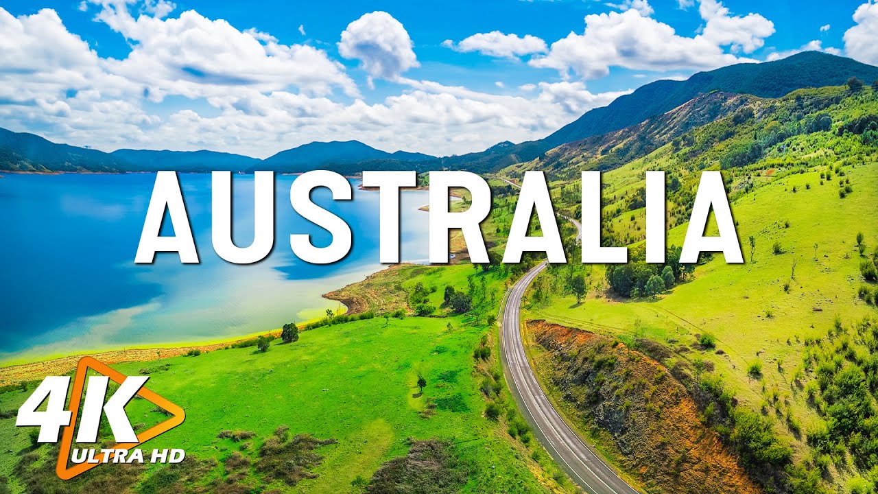 FLYING OVER AUSTRALIA 4K UHD - Relaxing Music Along With Beautiful ...
