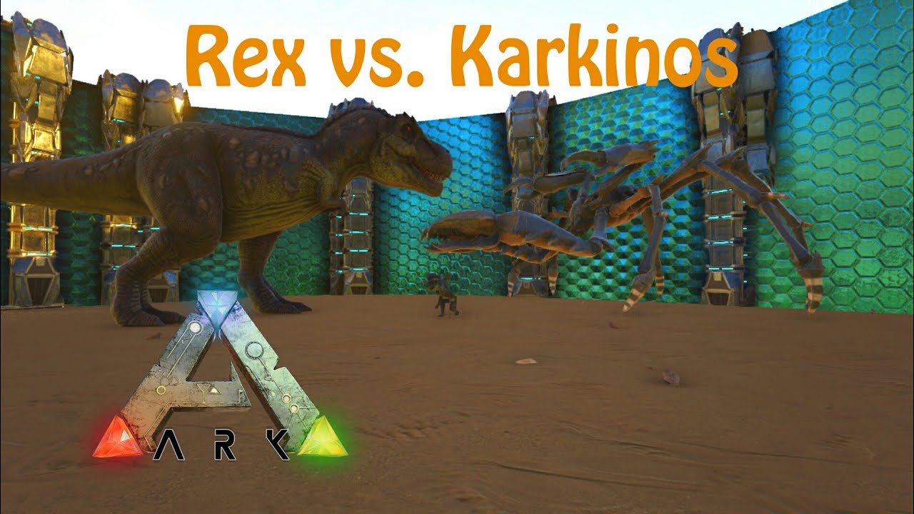 Ark: Rex vs Giant Crab! - Ark Survival Evolved Aberration DLC ! Rex vs ...