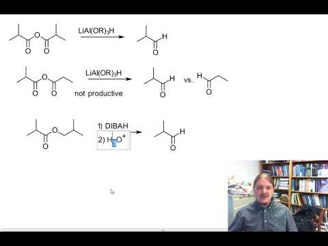 Partial reduction of carboxylic acid derivatives - YouTube