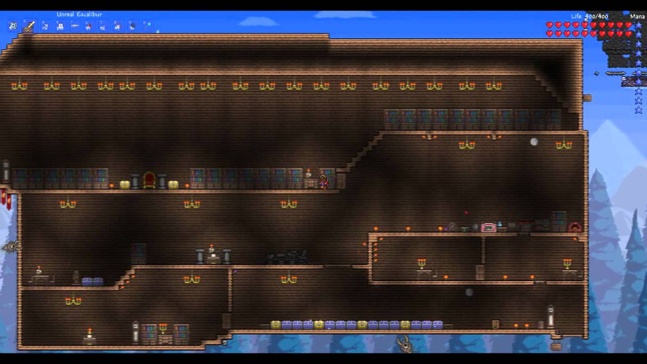 Terraria - 22 Epic Builds (server) - YouTube