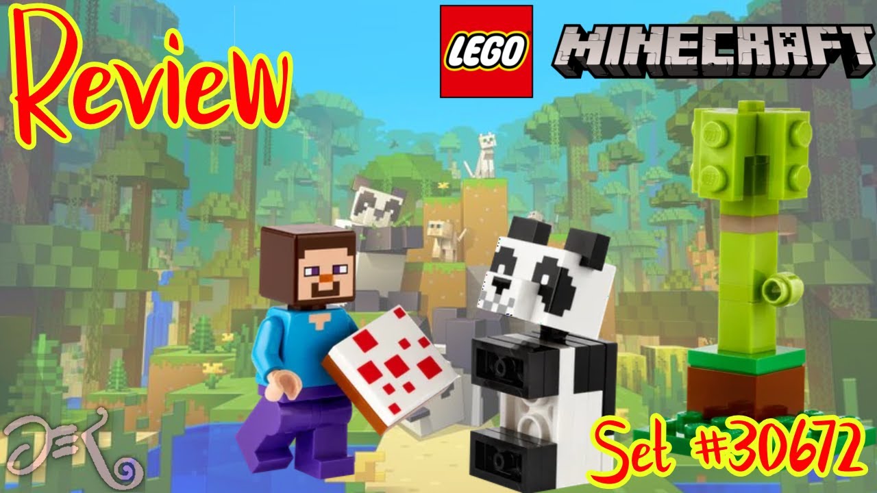 Lego Minecraft #30672 Steve and Baby Panda Polybag Review - YouTube
