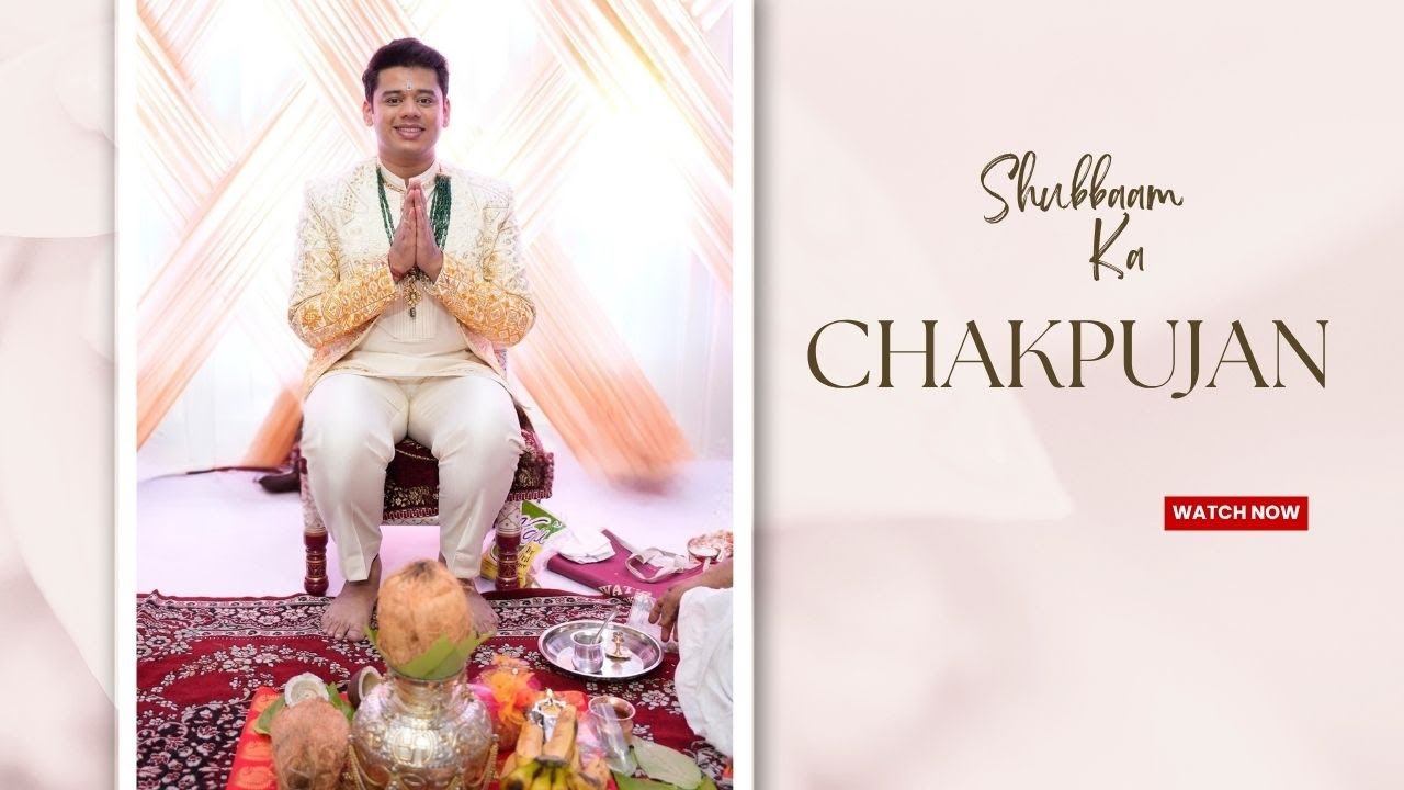 Riya & Shubham Pooja & Chak Pujan Ceremony | Traditional Marwadi ...