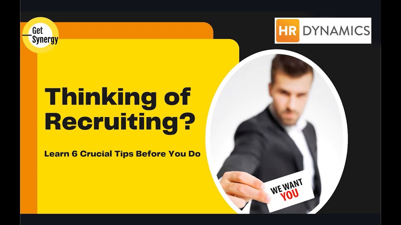 Thinking About Recruiting? Learn 6 Crucial Tips Before You Do - YouTube