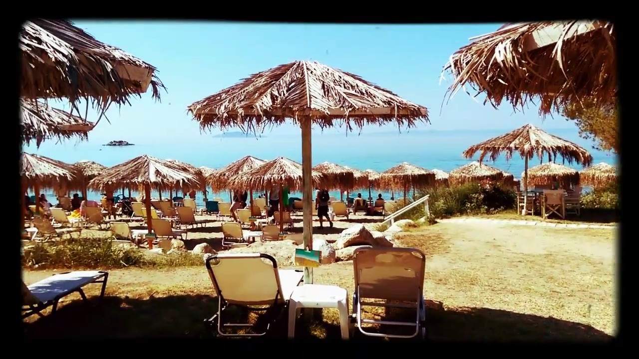 Isla beach bar Kalogria beach - YouTube