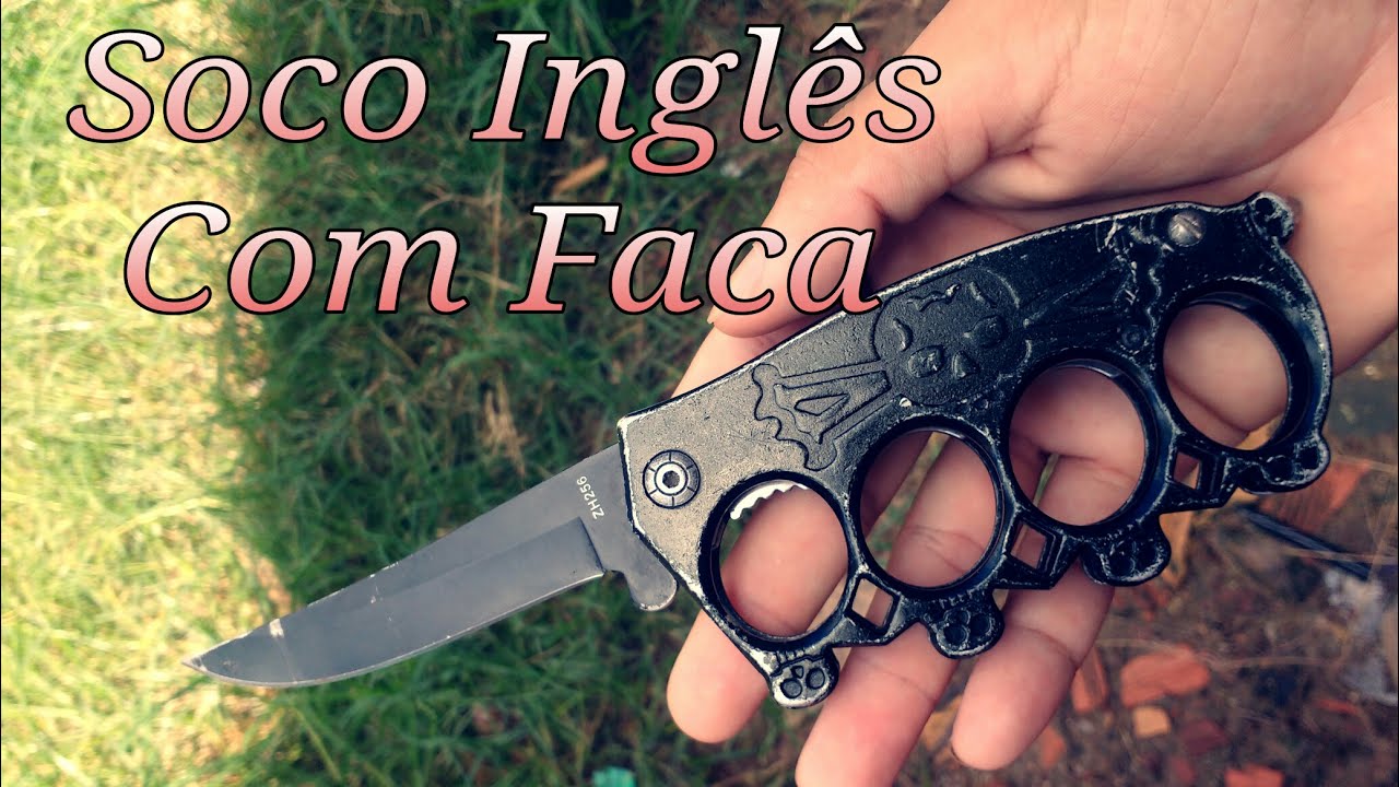 Canivete faca soco inglês (soqueira inglesa)) - YouTube