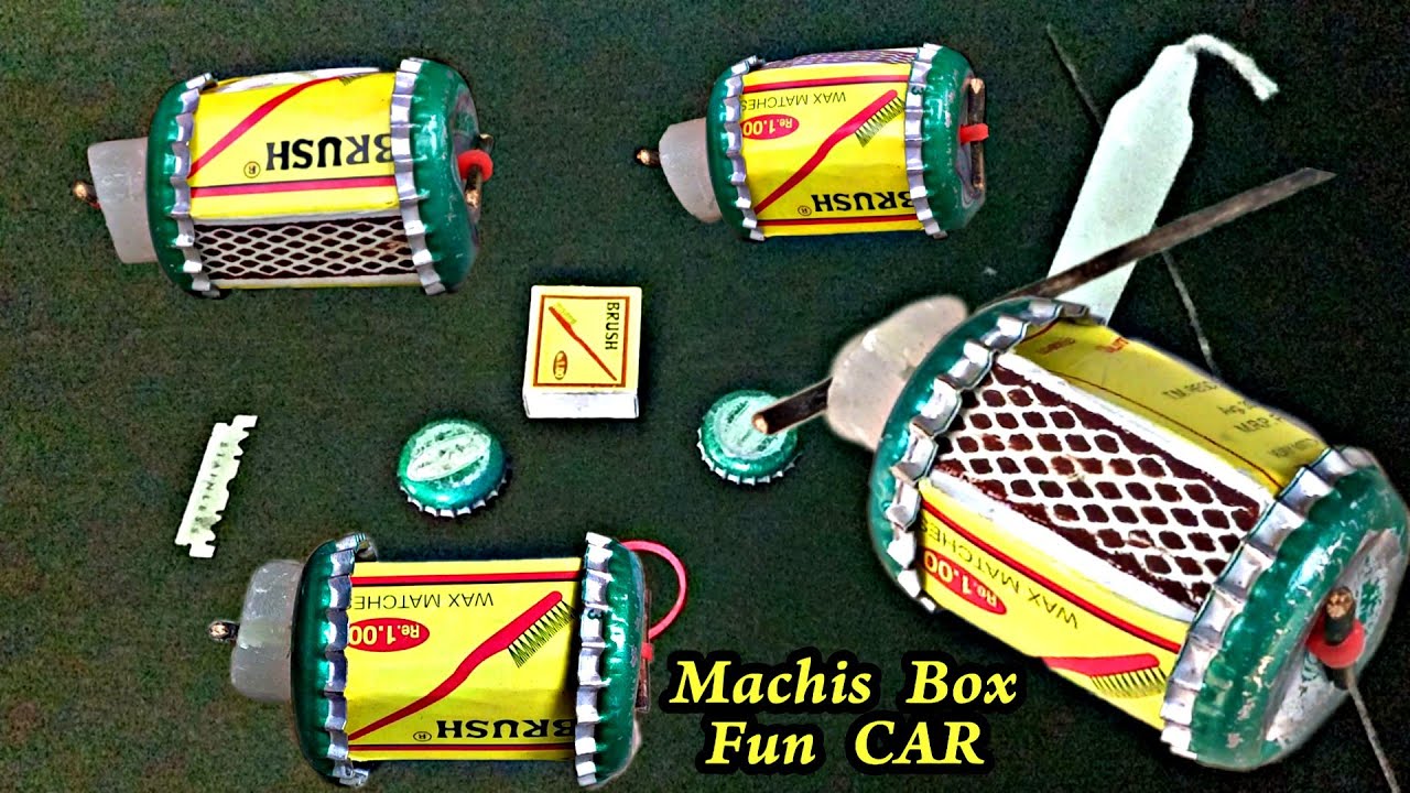Machis Box Fun Car | How to Make Machis Box Play Car | Childhood ...