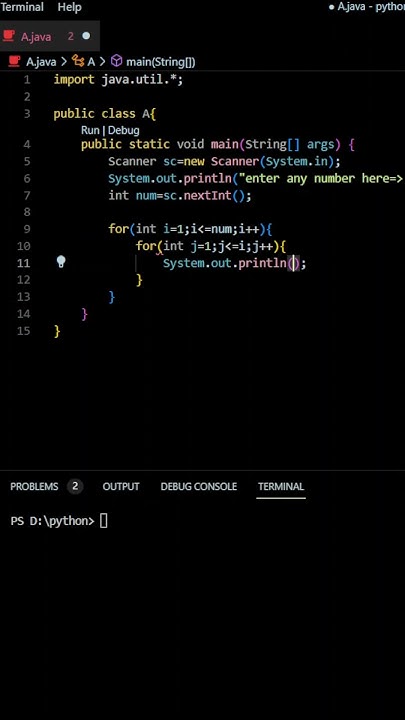 Java Program To Print Pattern || Java Interview Question and Answer #shorts #java #trending # ...