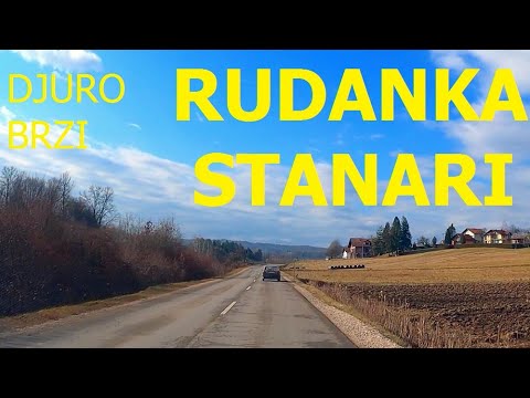 Rudanka (Doboj) - Stanari, regionalni put R474a, vožnja automobilom ...