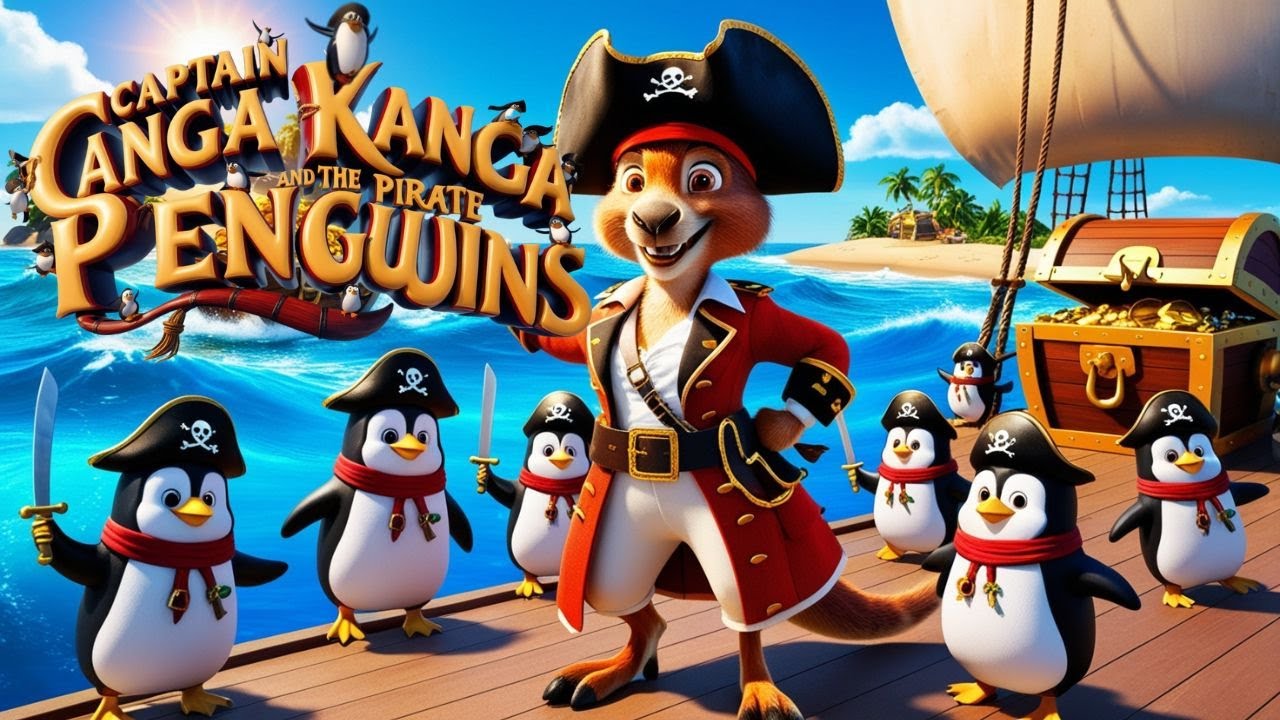 "Captain Kanga and the Pirate Penguins |Kids Stories| - YouTube