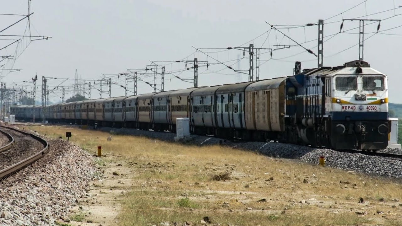 Route Diverted | Karnataka Express | Pune WDP4D | Indian Railways - YouTube